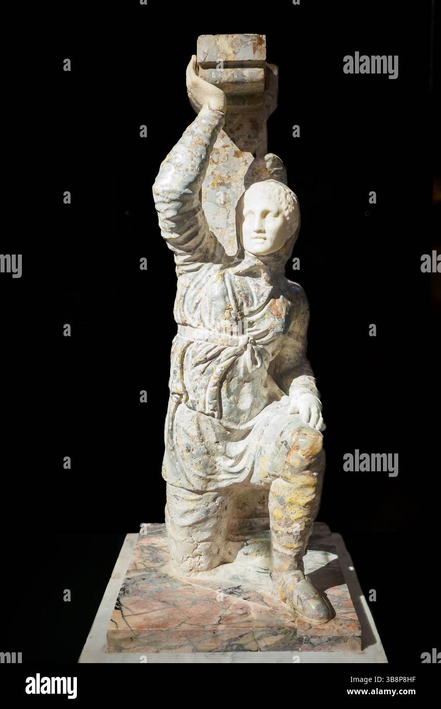 Table support with kneeling barbarian late 1st century BC - early 1st ...