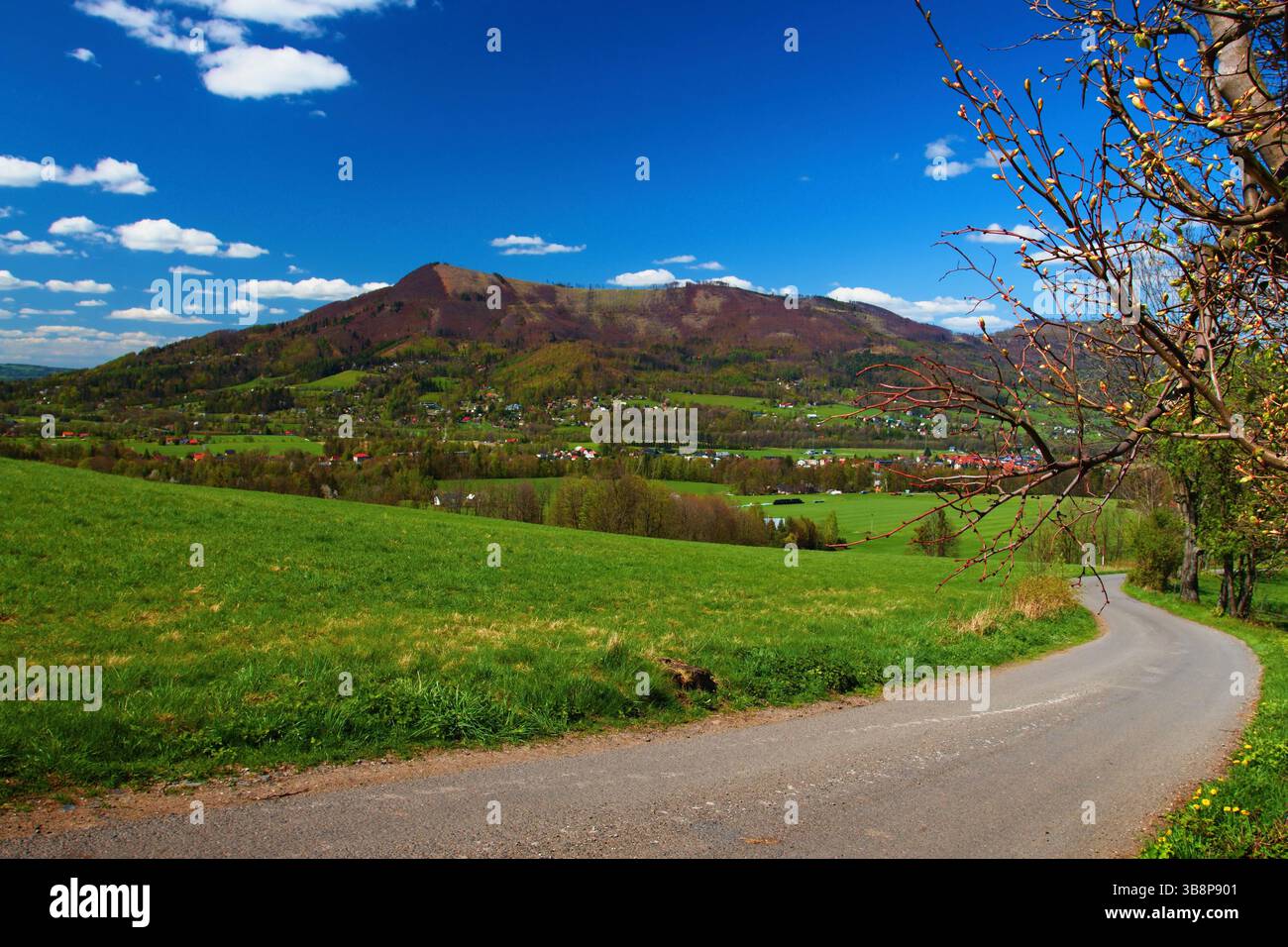 Spring in the Moravian-Silesian Beskydy Mountains. Czech Republic Stock ...