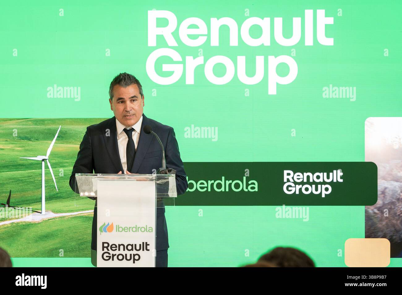 The president of Renault Group Spain, Josep María Recasens, speaks ...