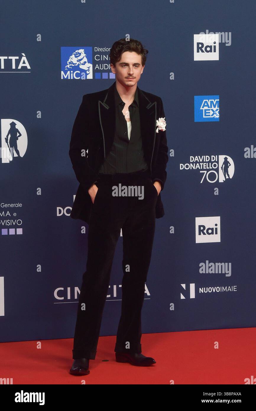 Italy, Rome, May 7th, 2025 - 70th David di Donatello Award Ceremony Red ...
