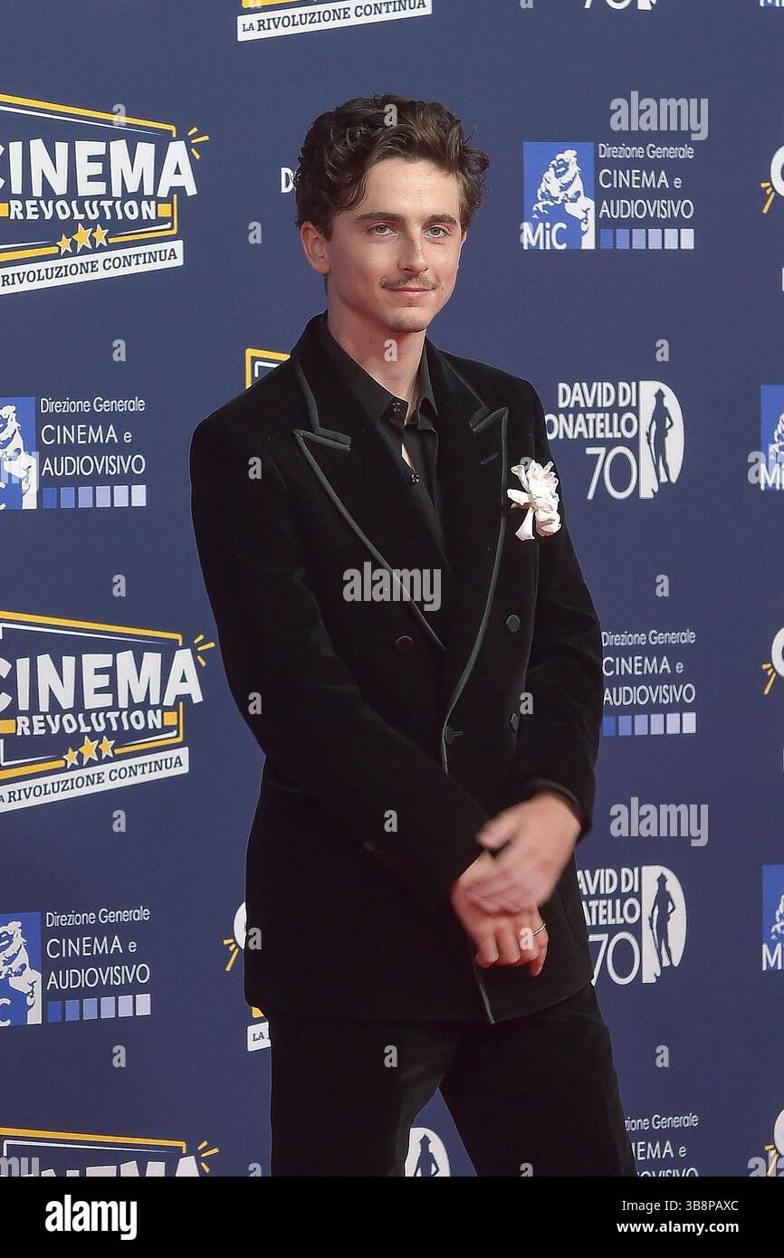 Italy, Rome, May 7th, 2025 - 70th David di Donatello Award Ceremony Red ...