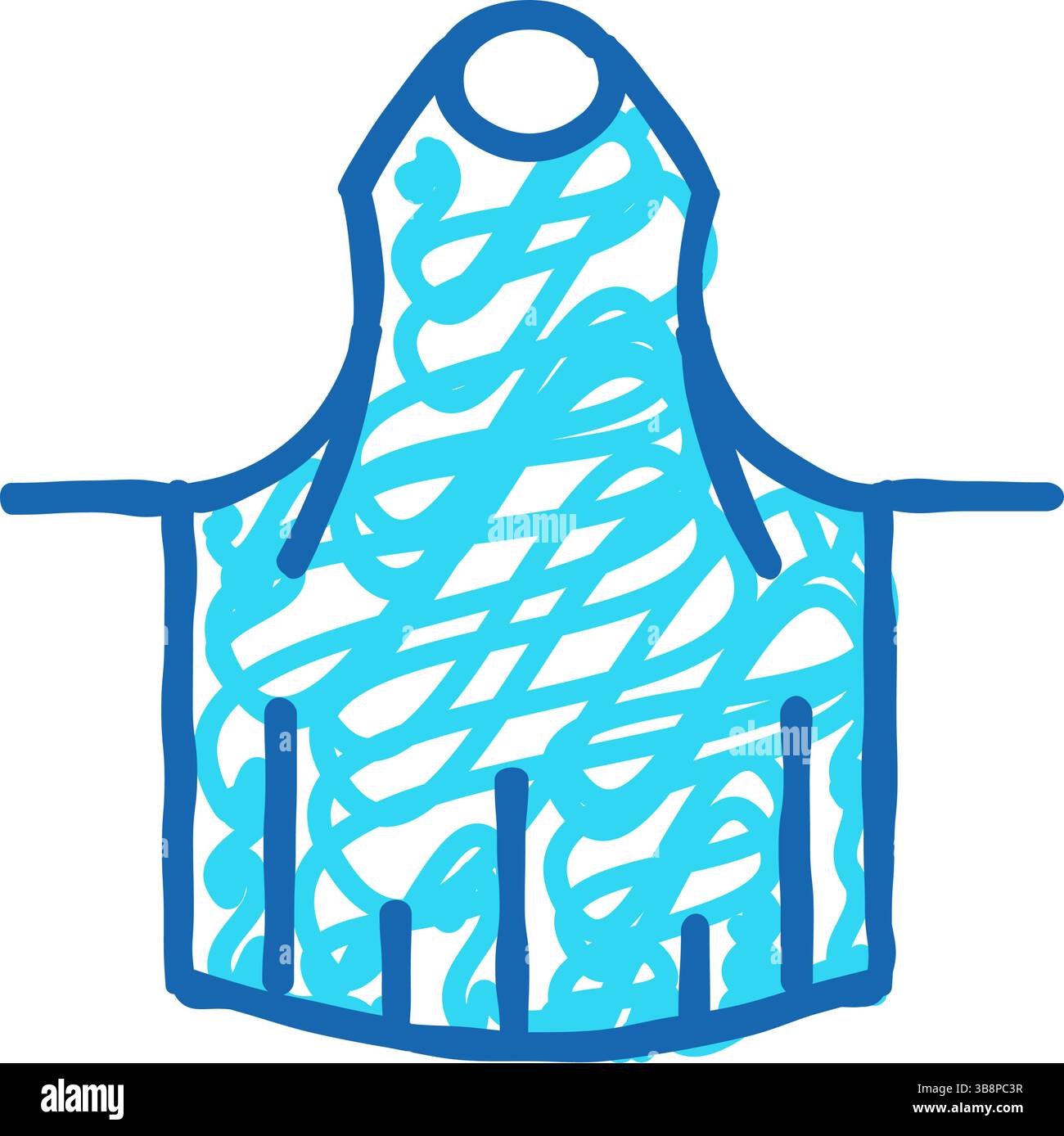 apron ppe protective equipment icon doodle illustration Stock Vector ...