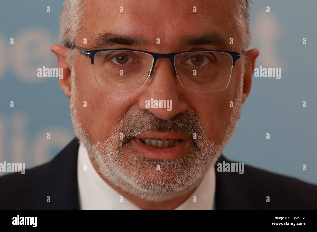 Northern Ireland Policing Board Chair Mukesh Sharma speaks during the ...