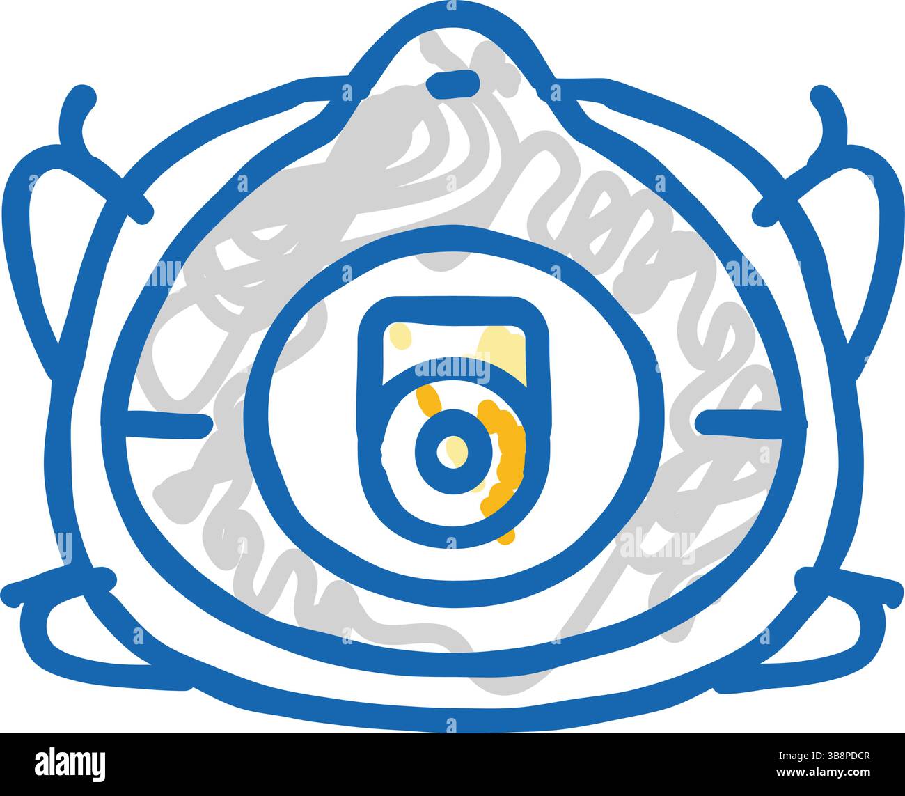 n95 mask ppe protective equipment icon doodle illustration Stock Vector ...