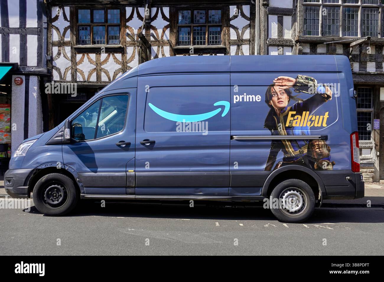 Amazon delivery vehicle with company logo and insignia. England, UK ...