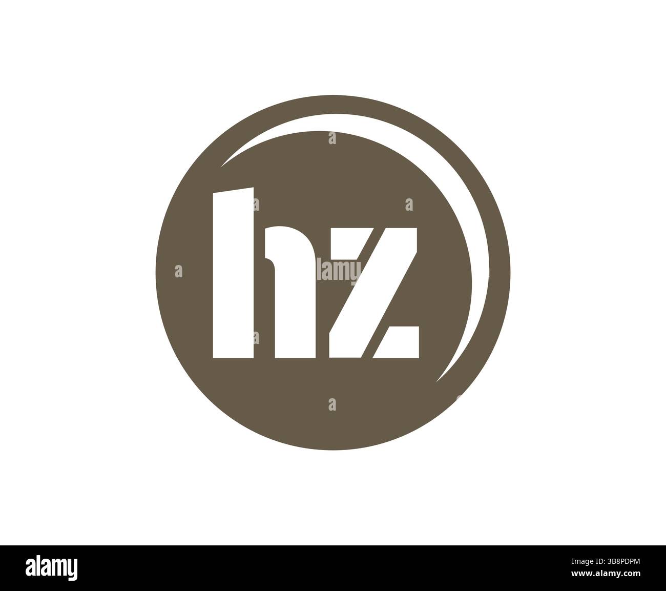 HZ sport emblem or team logotype. Ball logo with a combination of ...