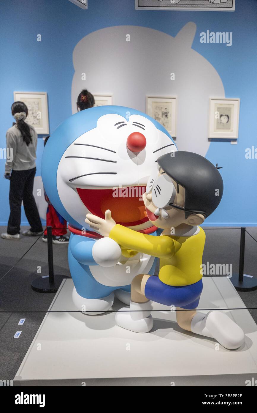 A Doraemon exhibition is held in Shanghai, China, 4 May, 2025 Stock ...