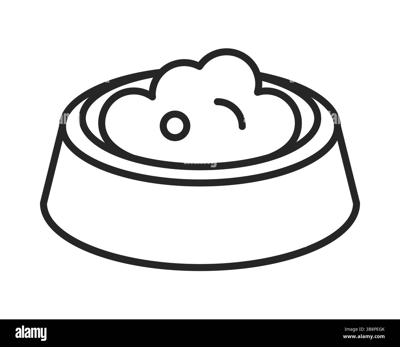 Dog cat bowl filled Stock Vector Images - Alamy