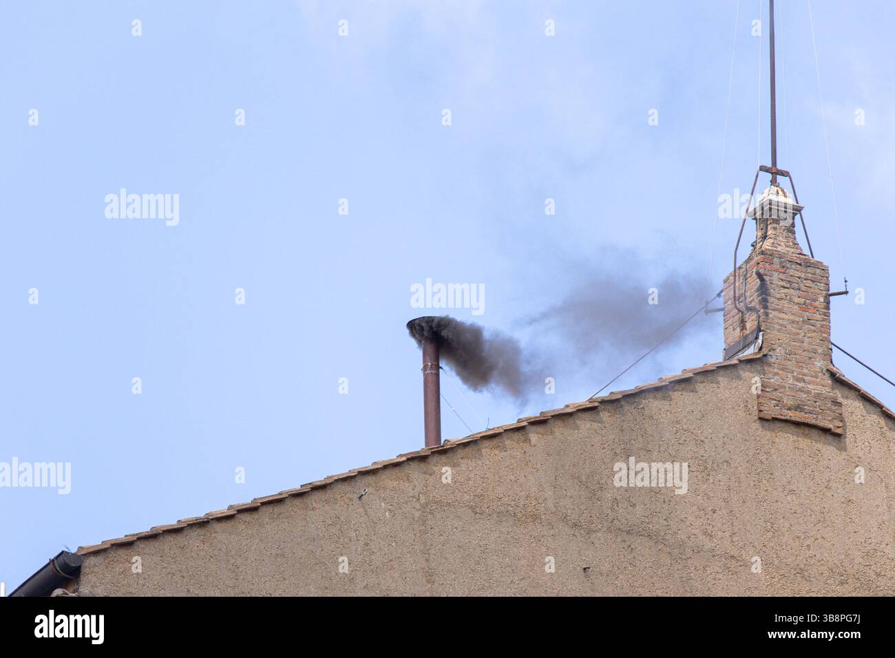 during the Conclave, St. Peter's Square, Vatican City, Rome, Italy ...