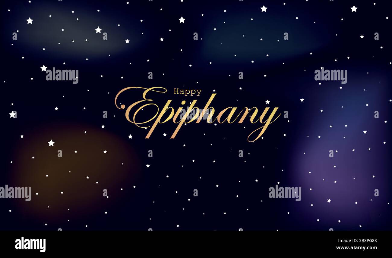 Happy Epiphany Day illustration vector background. Three Kings Day ...