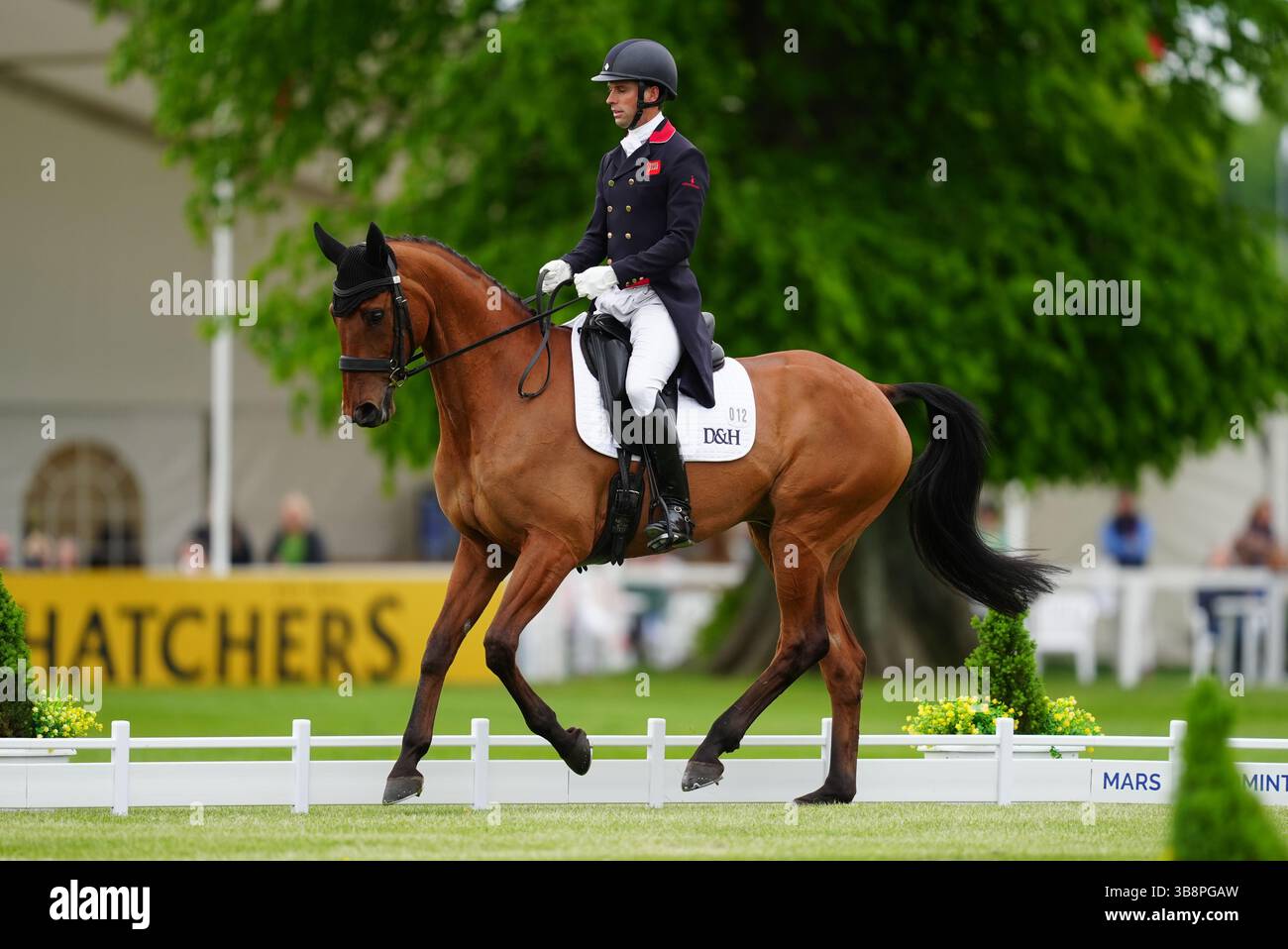 Harry Meade on Superstition during the dressage stage on day two of the ...