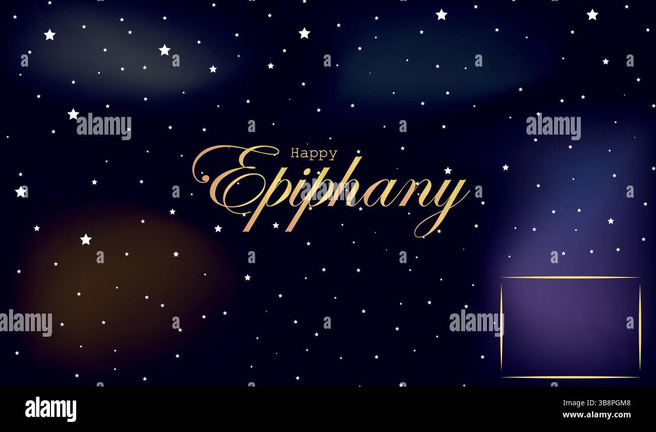 Happy Epiphany Day illustration vector background. Three Kings Day ...