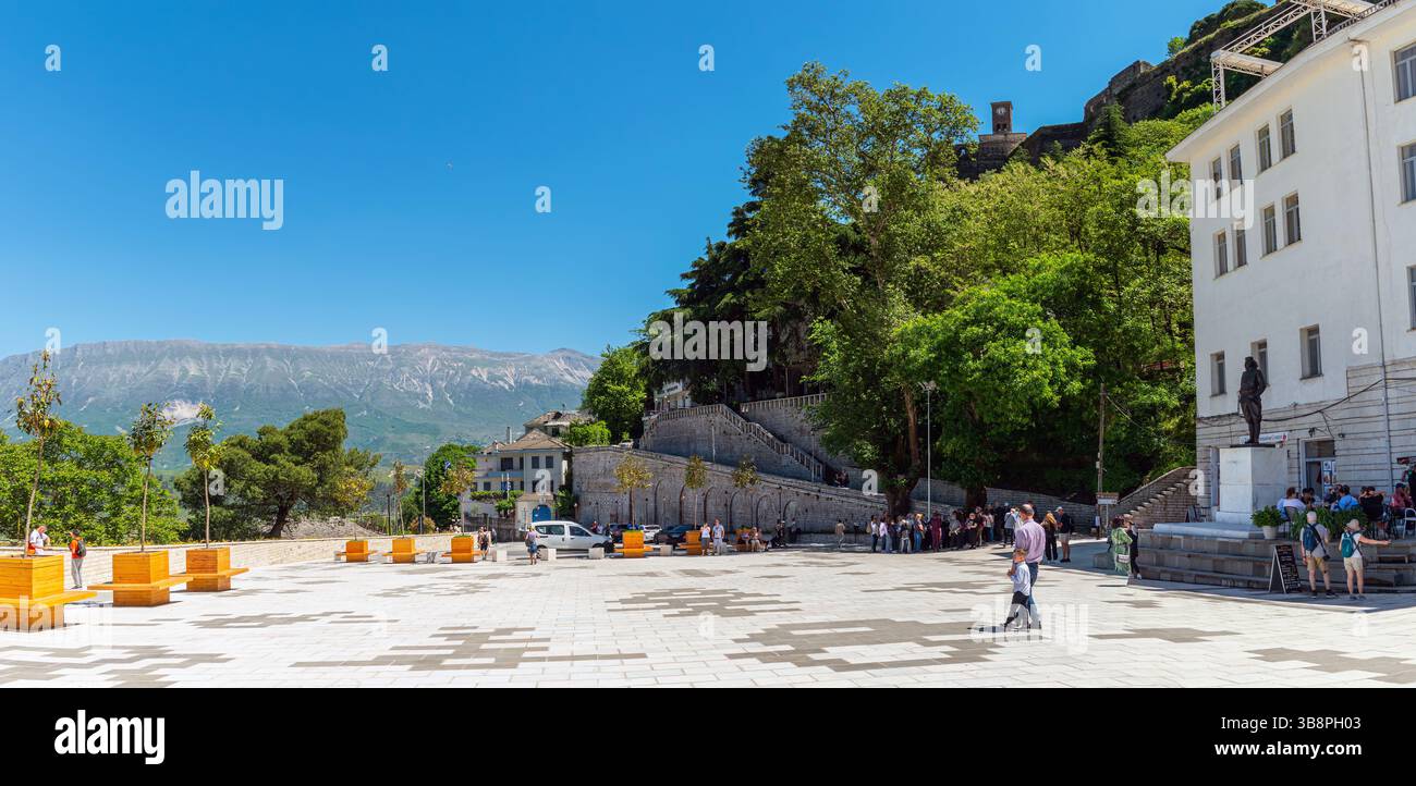 Gjirokastеr Old Town. UNESCO World Heritage in Albania Stock Photo - Alamy