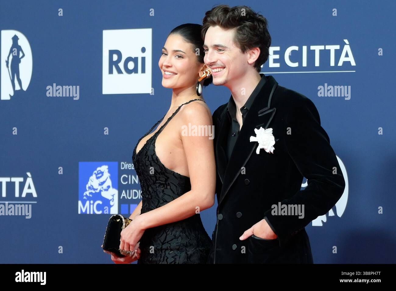 Rome, Italy. 07th May, 2025. Kylie Jenner (l) and Timothee Chalamet (r ...