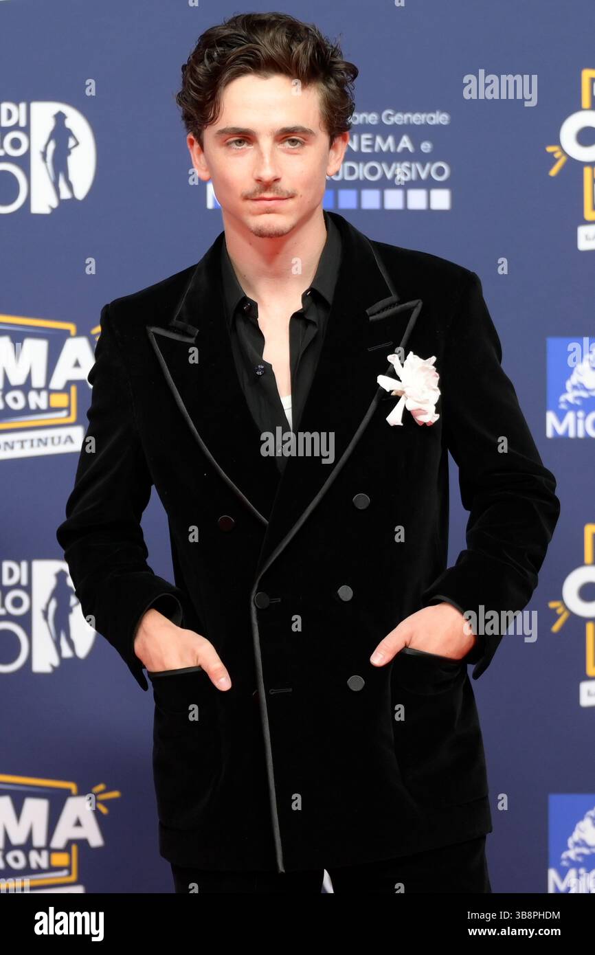 Rome, Italy. 07th May, 2025. Timothee Chalamet attends the red carpet ...