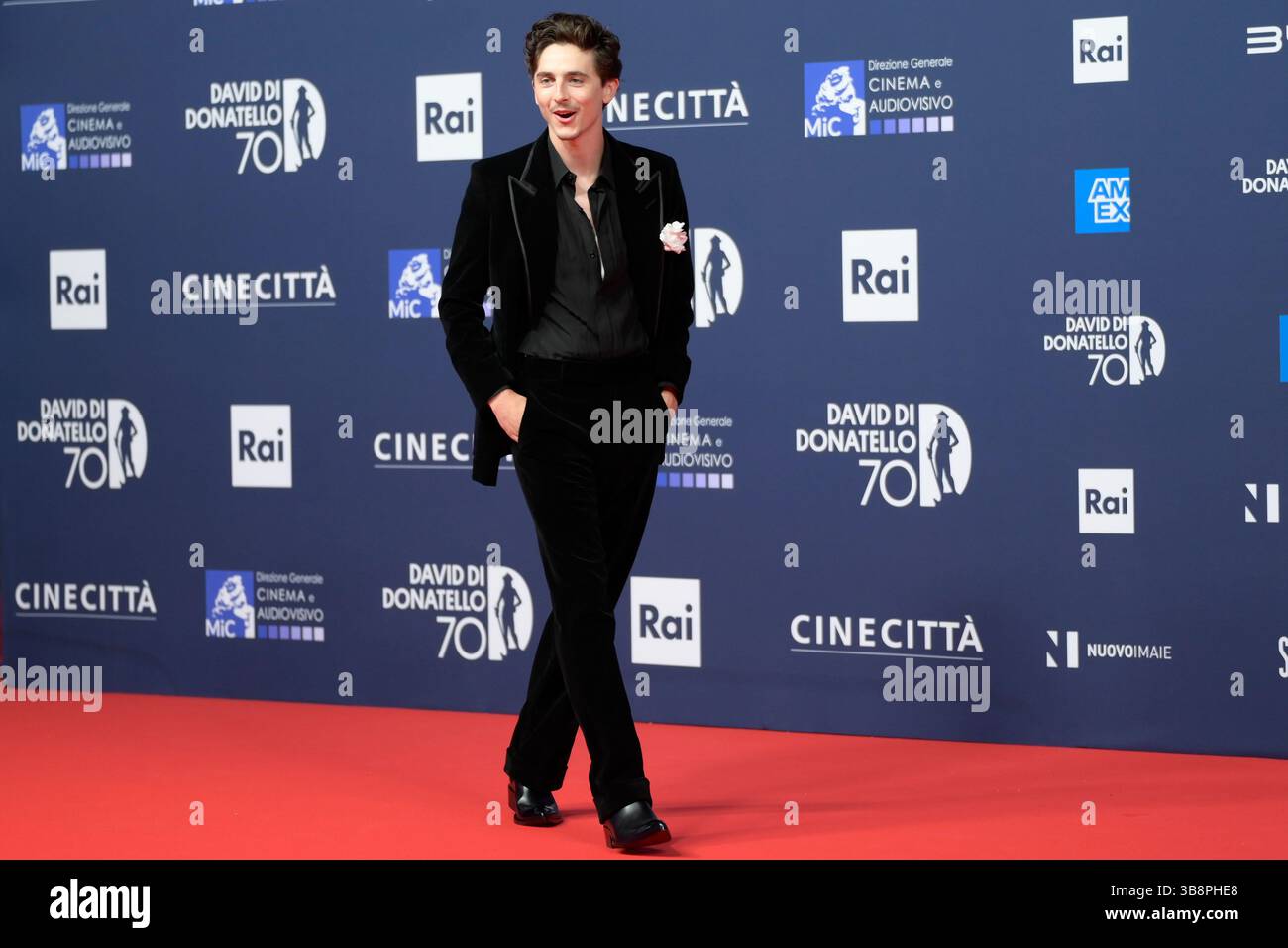 Rome, Italy. 07th May, 2025. Timothee Chalamet attends the red carpet ...
