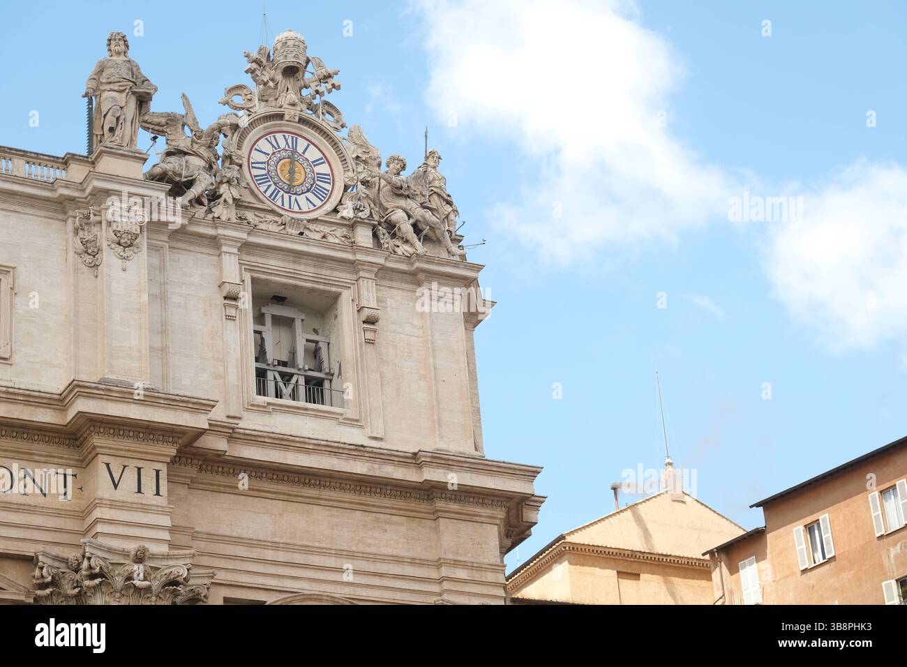 VATICAN POPE VOTE CONCLAVE Black smoke is billowing from the chimney on ...