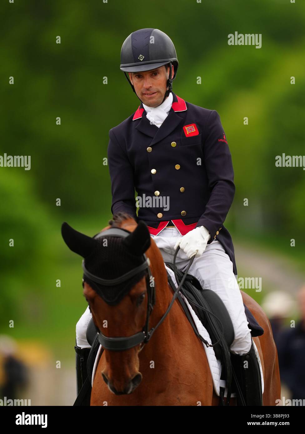 Harry Meade on Superstition during the dressage stage on day two of the ...