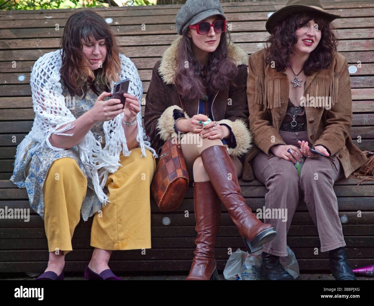 The 70s look on show in Brighton Stock Photo - Alamy