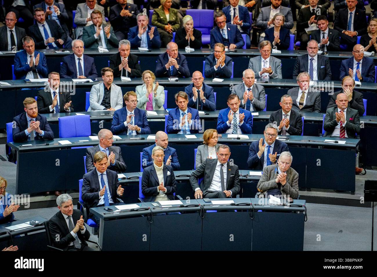 Berlin, Germany. 08th May, 2025. Stephan Harbarth (below, l), President ...