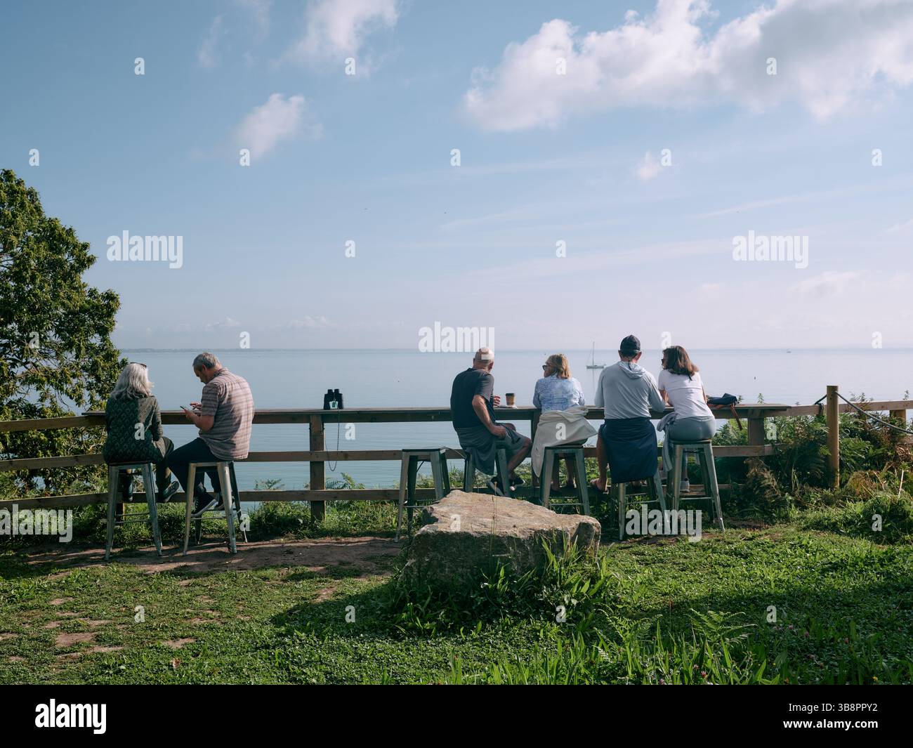The Sandy Salt Pig outdoor cafe in Middle Beach Studland Swangae Dorset ...