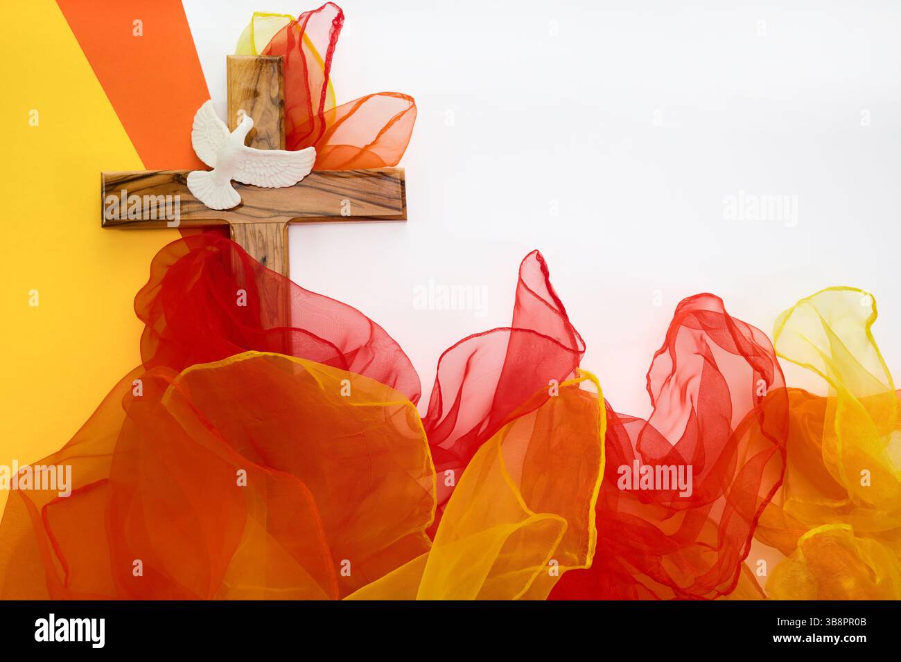 Pentecost Sunday. Pentecost background with flying dove Stock Photo - Alamy
