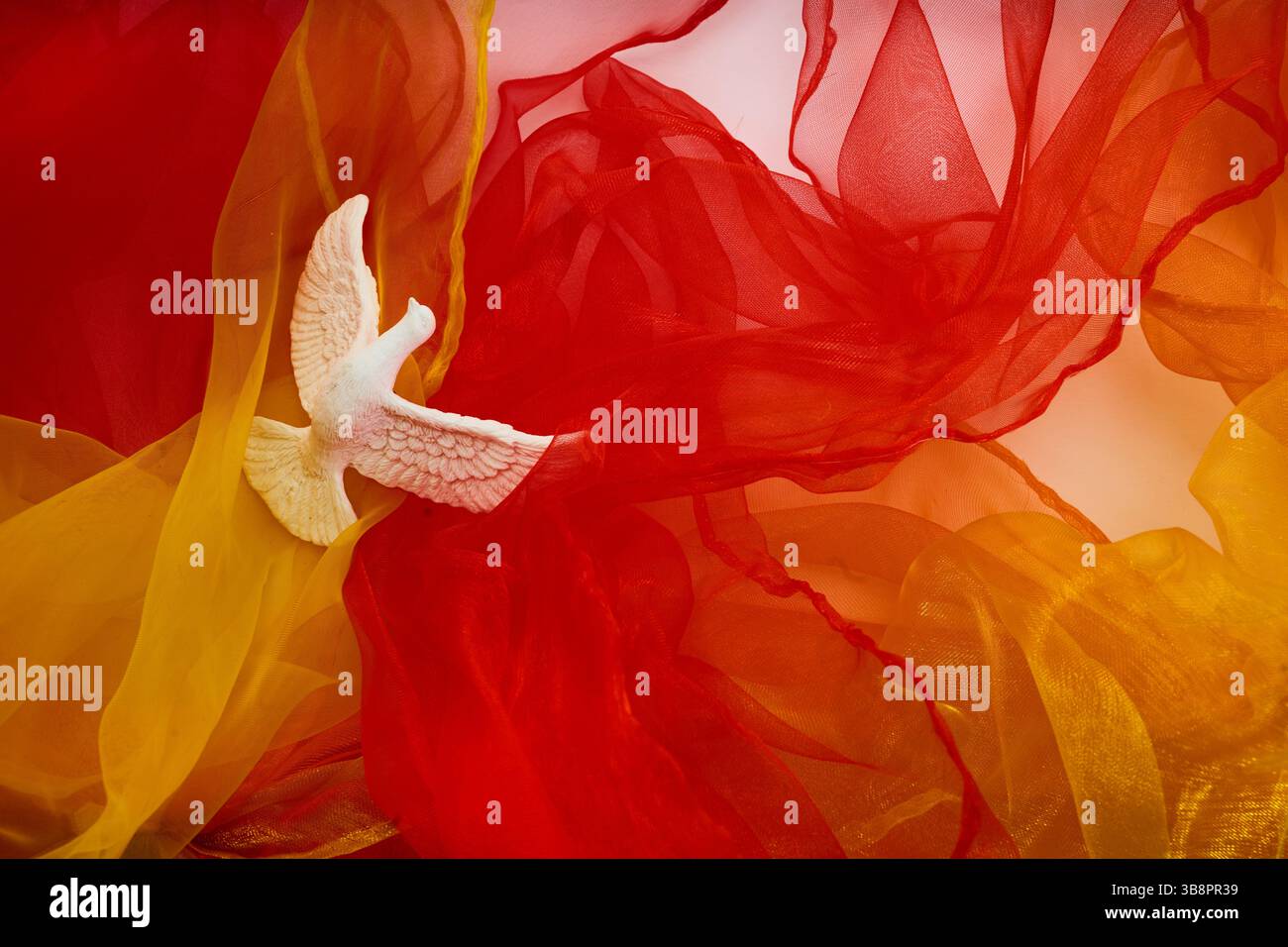 Pentecost Sunday. Pentecost background with flying dove Stock Photo - Alamy