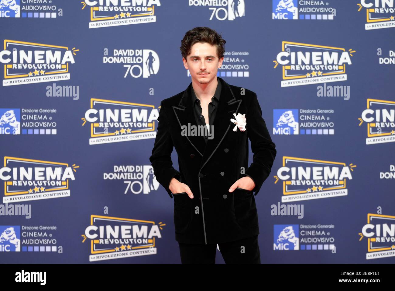 Rome, Italy. 07th May, 2025. Timothee Chalamet attends the red carpet ...