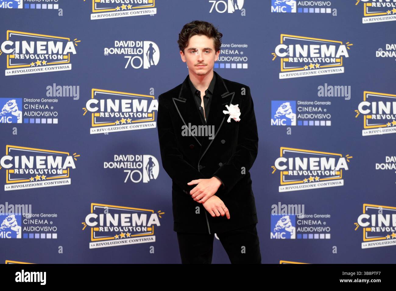 Rome, Italy. 07th May, 2025. Timothee Chalamet attends the red carpet ...