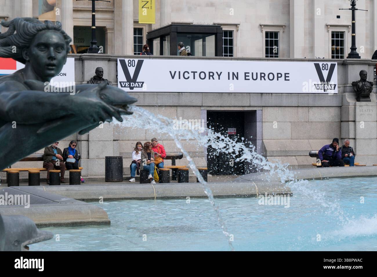 Trafalgar Square, London, UK. 8th May 2025. VE Day 80: London ...