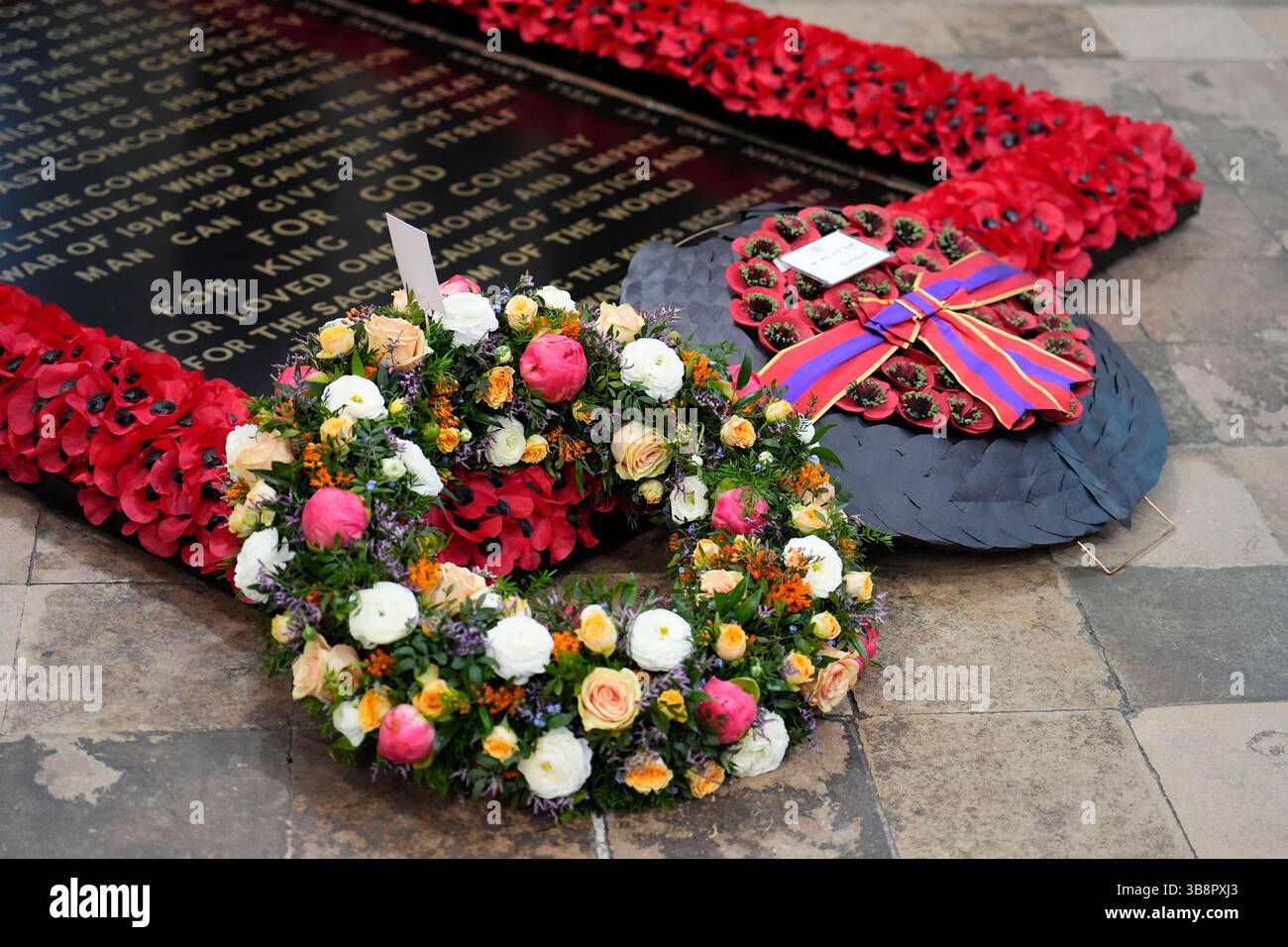 Wreaths laid by King Charles III on behalf of the Nation and the ...