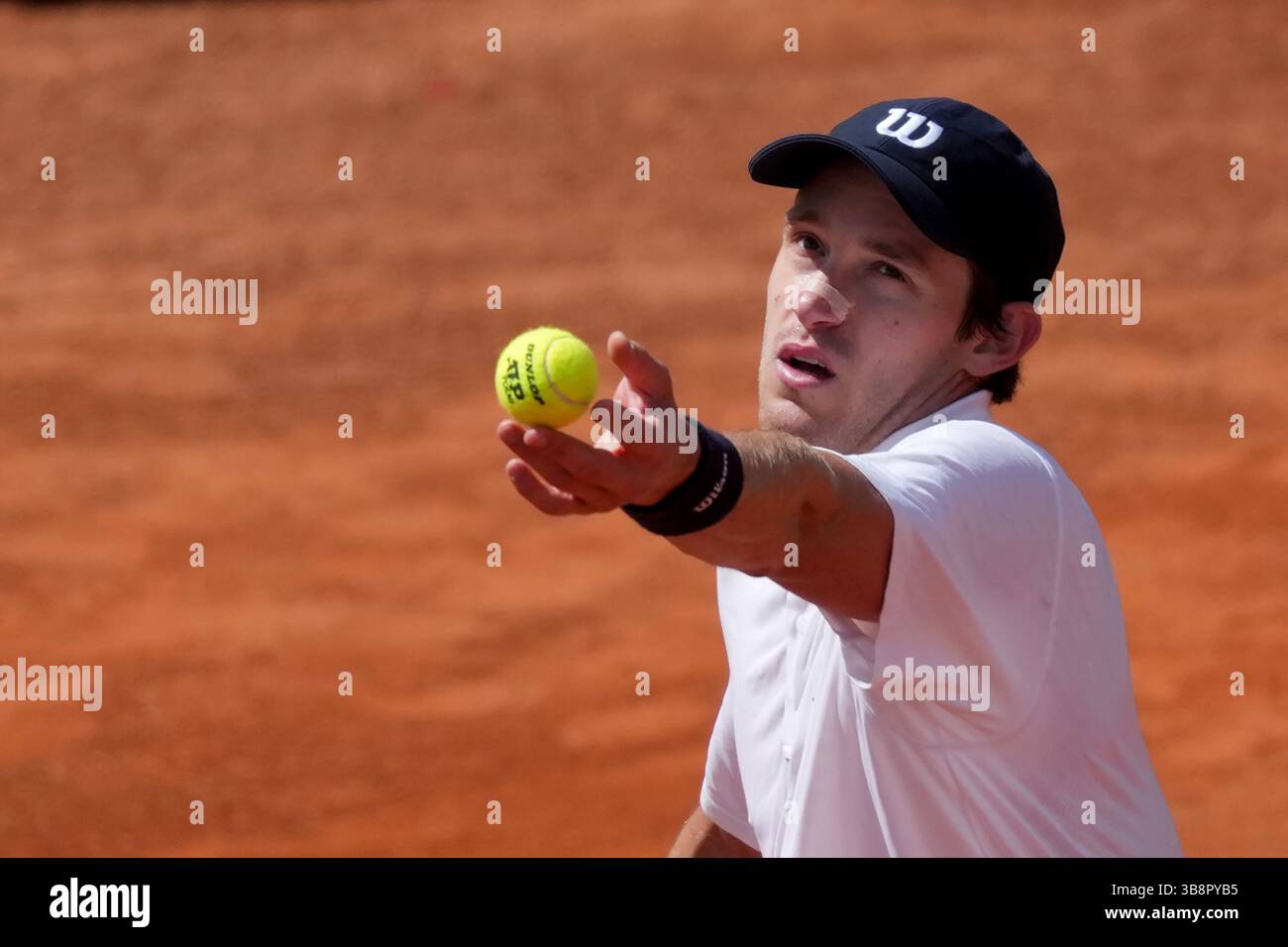 Rome, Italy. 08th May, 2025. Nicolas Jarry of Chile during the match ...