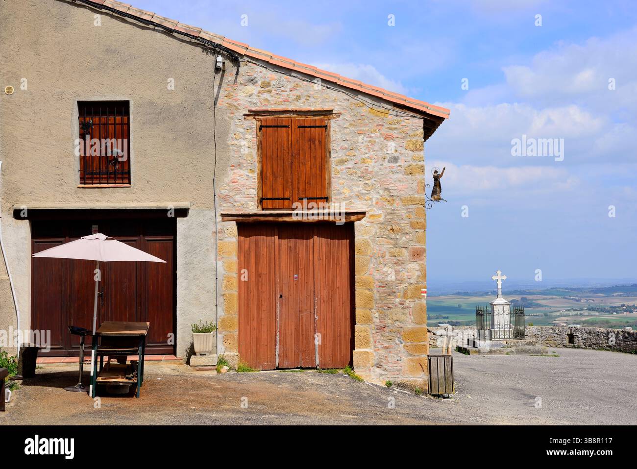 Town of Fanjeaux, Languedoc-Rousillon, France Stock Photo - Alamy