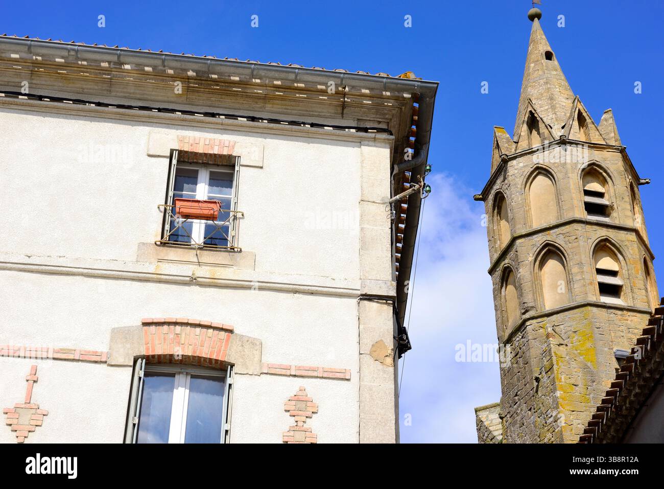 Town of Fanjeaux, Languedoc-Rousillon, France Stock Photo - Alamy