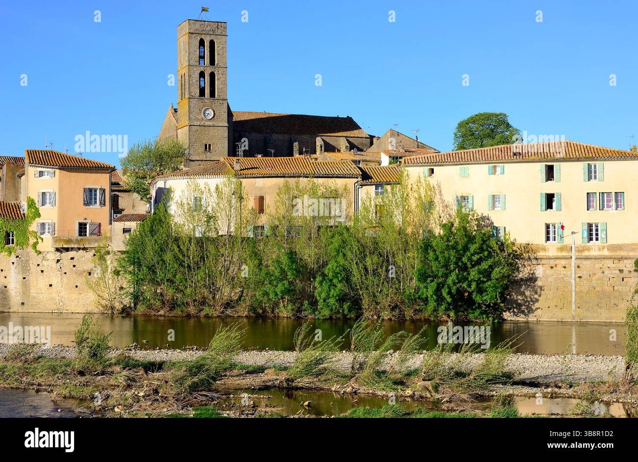 Church of Trebes, Languedoc-Rousillon, France Stock Photo - Alamy