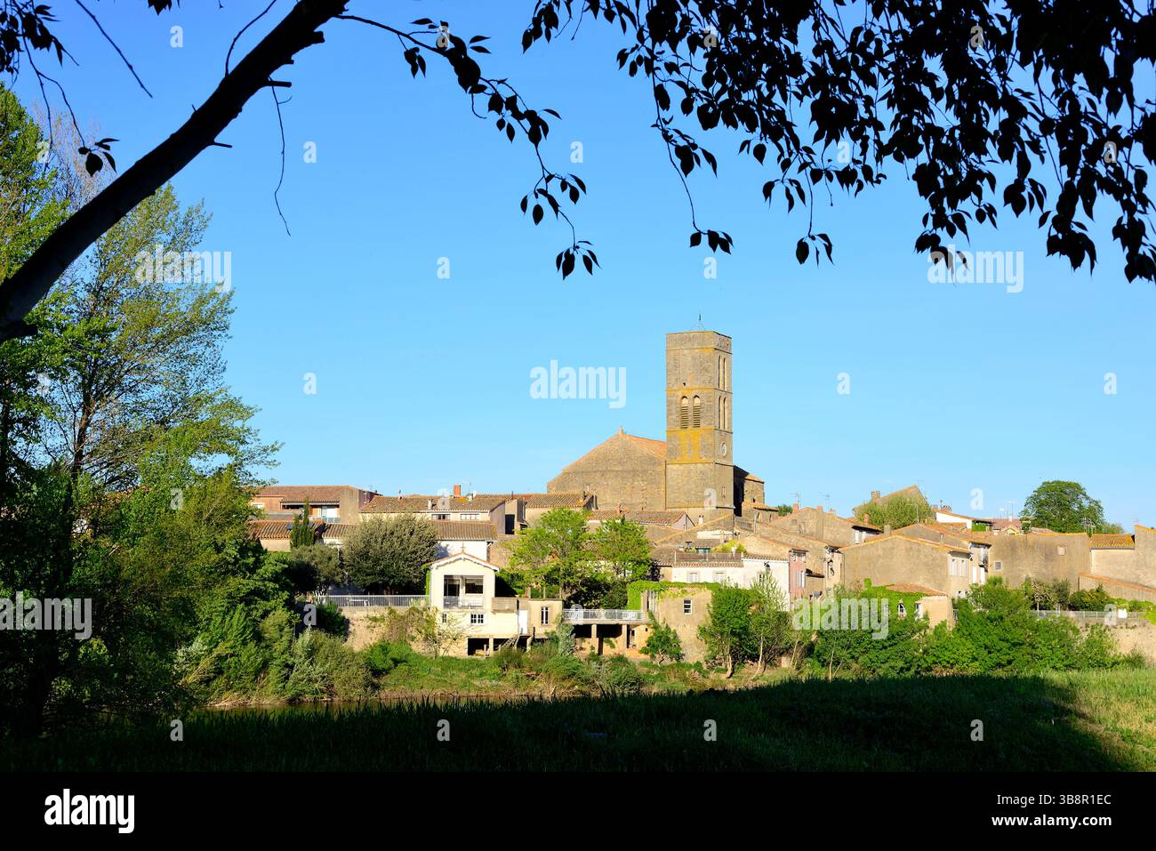 Church of Trebes, Languedoc-Rousillon, France Stock Photo - Alamy
