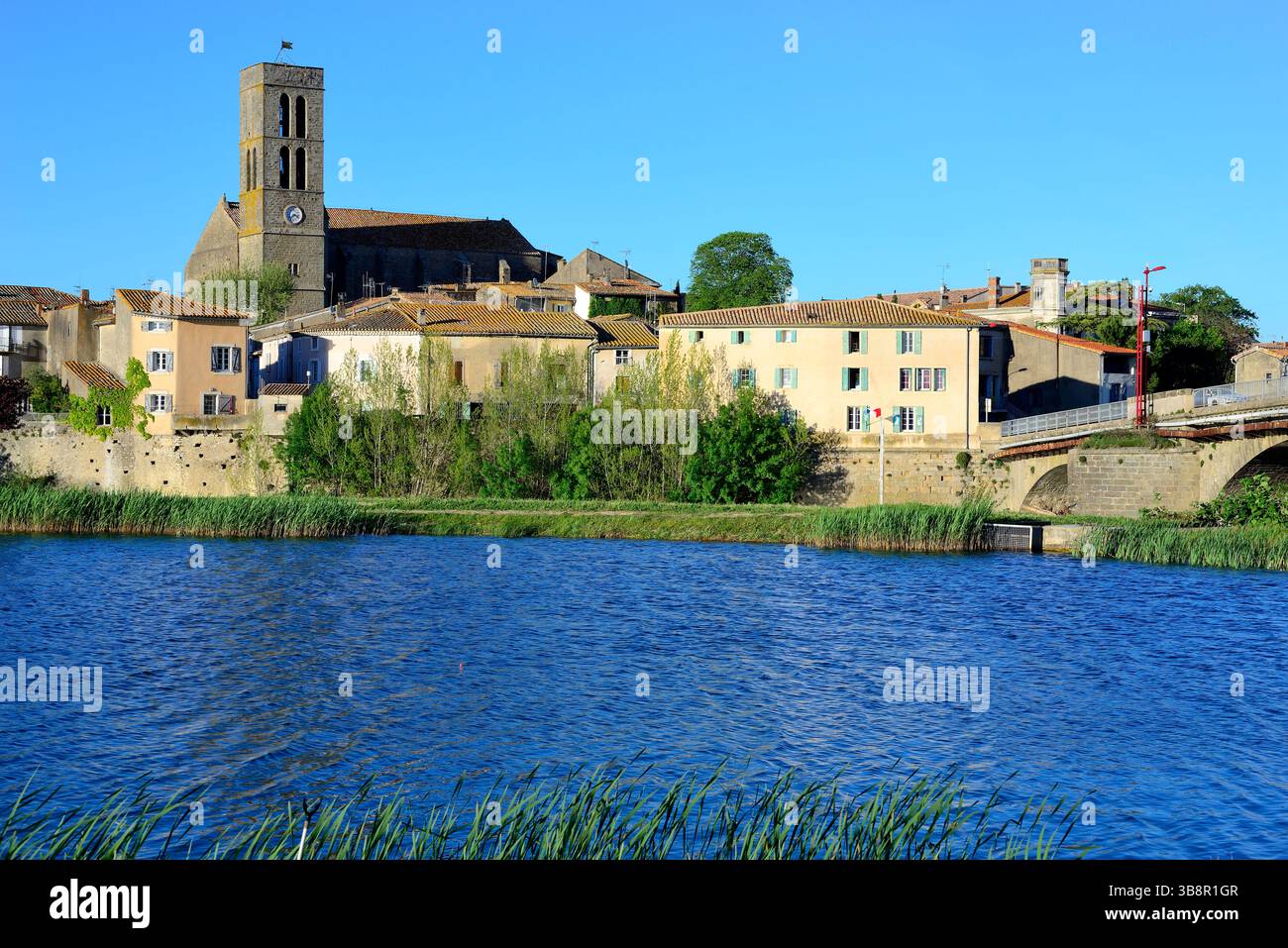 Church of Trebes, Languedoc-Rousillon, France Stock Photo - Alamy