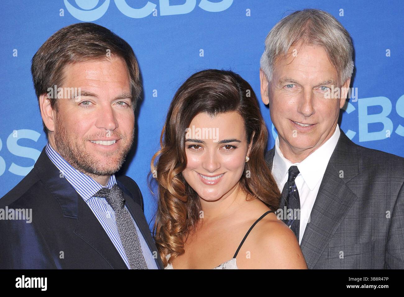 Michael Weatherly, Cote de Pablo and Mark Harmon at the CBS 2013 ...