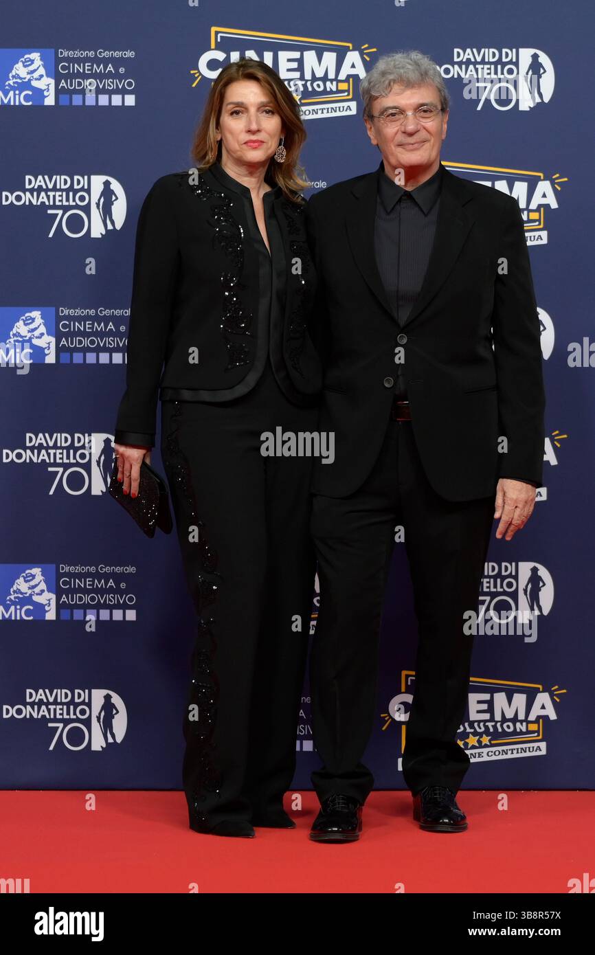 Rome, Italy. 07th May, 2025. Ippolita Di Majo (l) and Mario Martone (r ...
