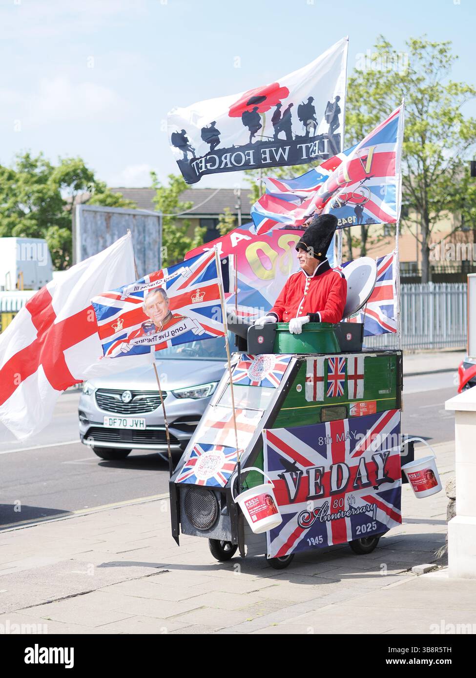 Sheerness, Kent, UK. 8th May, 2025. An 80th VE day themed mobility ...