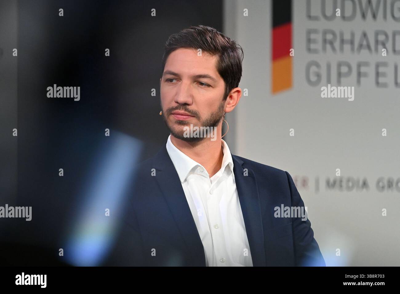 Gmund, Deutschland. 08th May, 2025. Lukas Enzersdorfer-Konrad, deputy CEO of Bitpanda, single ...