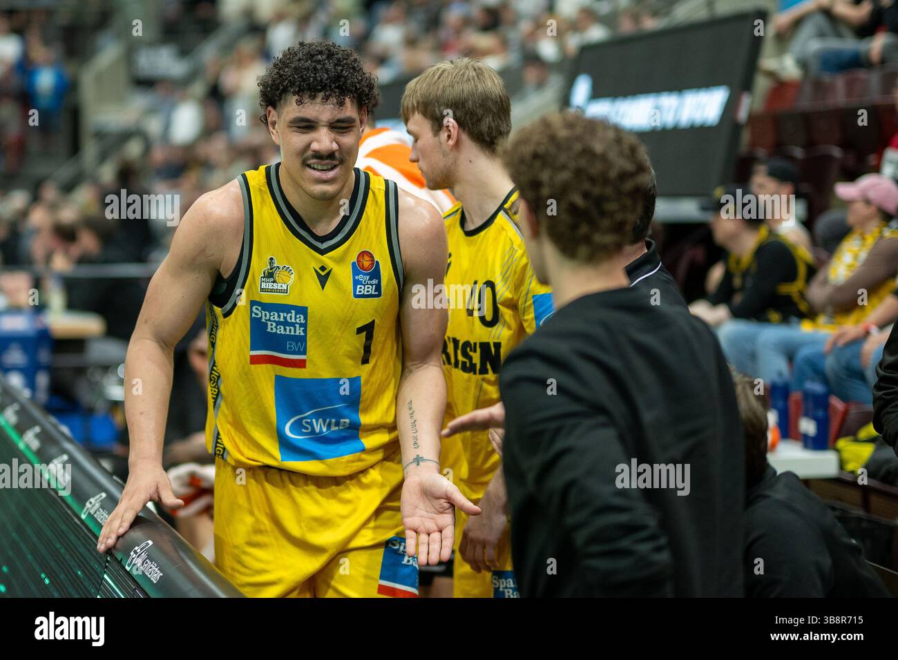 Ludwigsburg, Deutschland. 07th May, 2025. Joel Scott (MHP Riesen ...