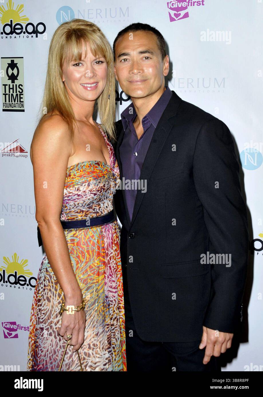 Julie Condra and Mark Dacascos at the Time For Hope Fundraiser Gala ...