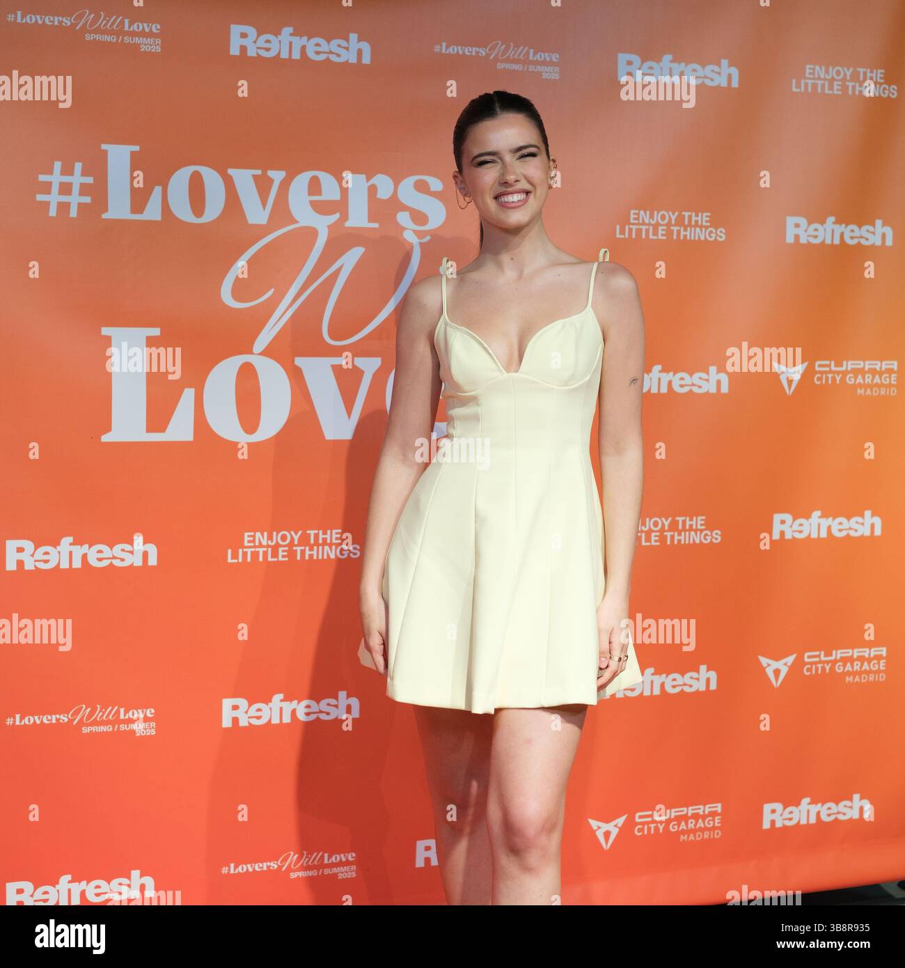 Mar Lucas presents the new REFRESH collection at the CUPRA City Garage on May 08, 2025 in Madrid ...