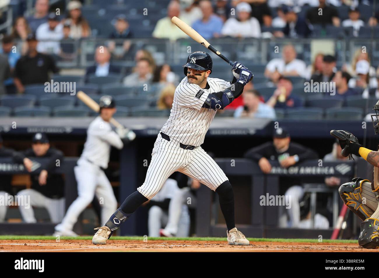 BRONX, NY - MAY 07: Austin Wells #28 of the New York Yankees at bat ...