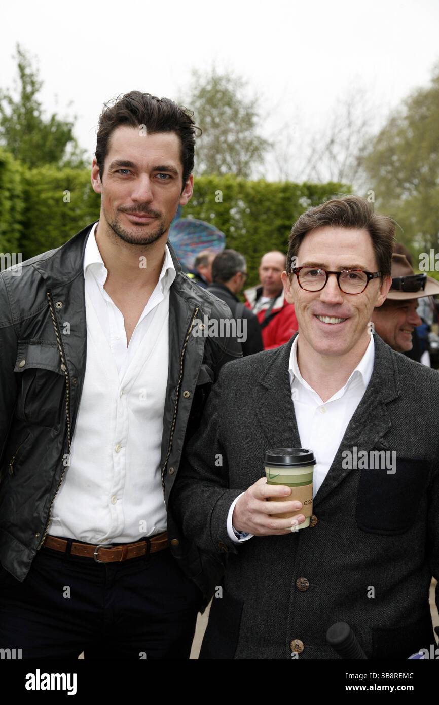 David Gandy and Rob Bryden at the RHS Chelsea Flower Show in London ...