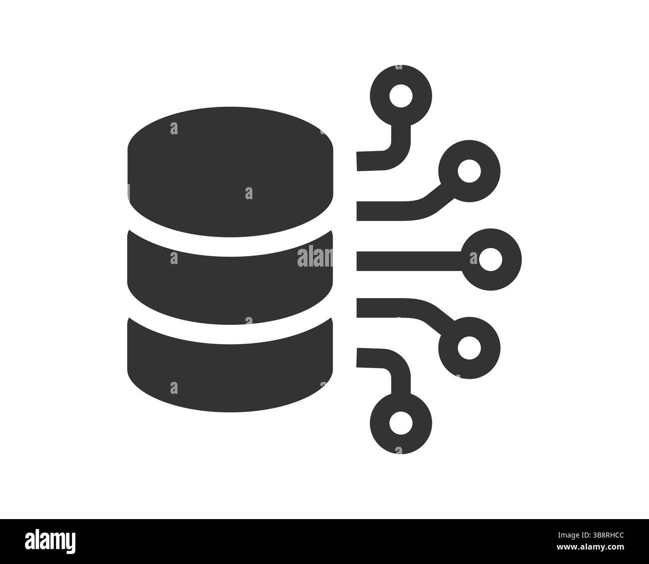 Simple icon representing server Cut Out Stock Images & Pictures - Alamy