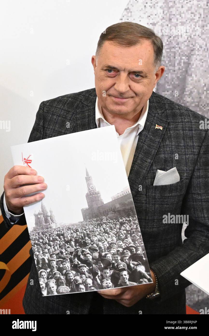 Bosnian Serb President Milorad Dodik arrives in Moscow, Russia ...