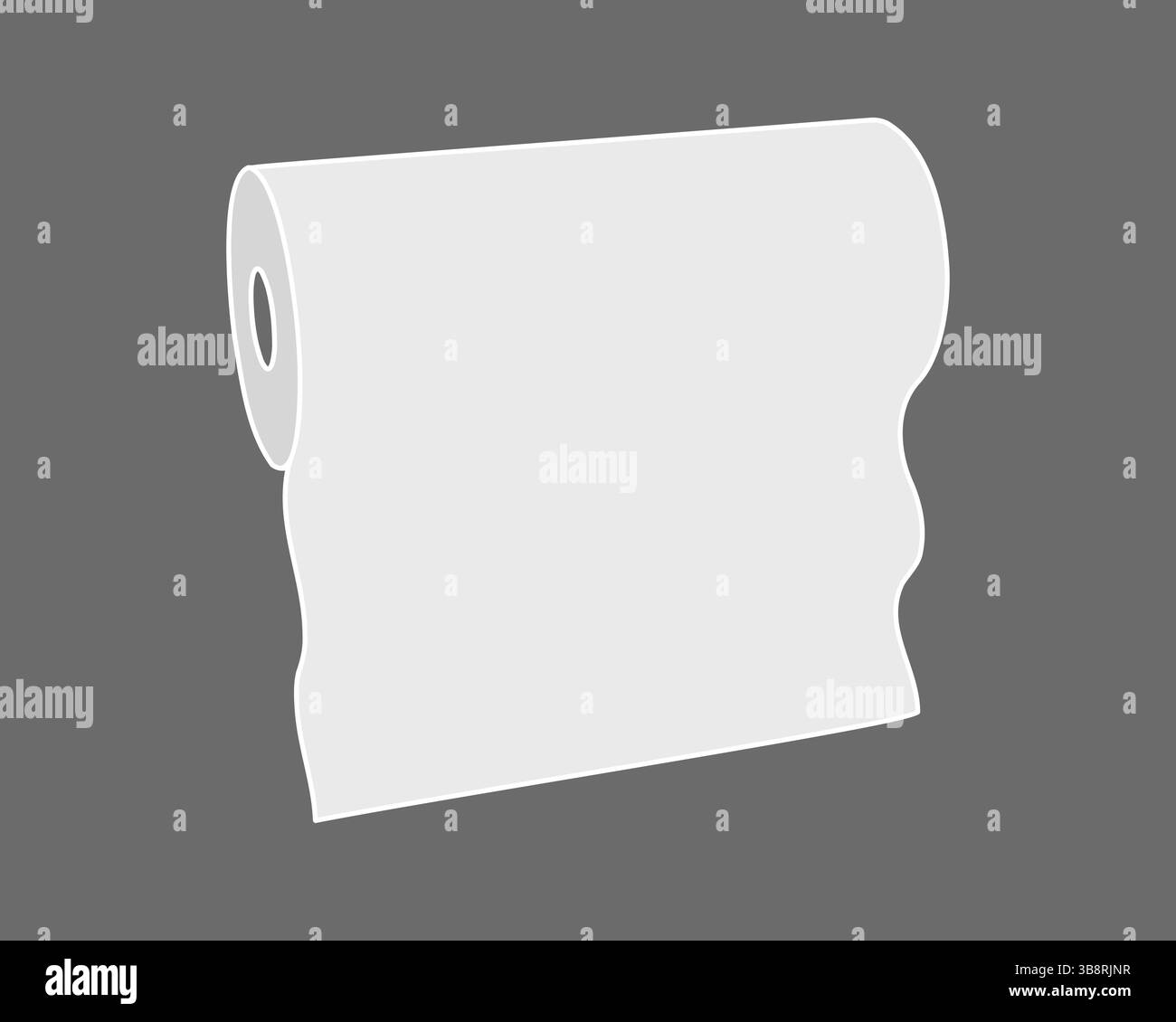 Simple yet striking illustration of a paper roll. The designs ...