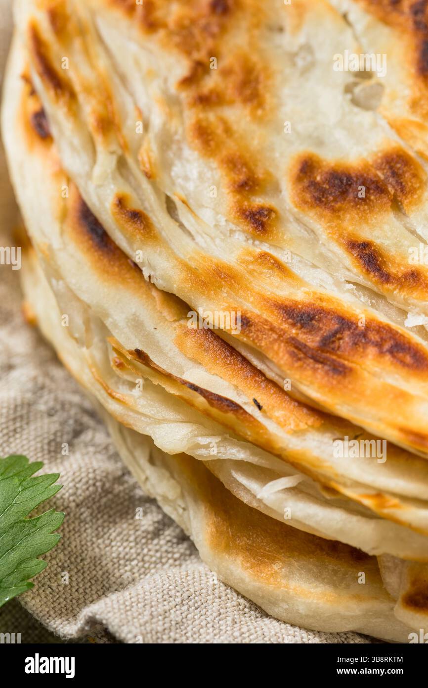 Homemade Indian Parotta Paratha Bread Ready to Eat Stock Photo - Alamy